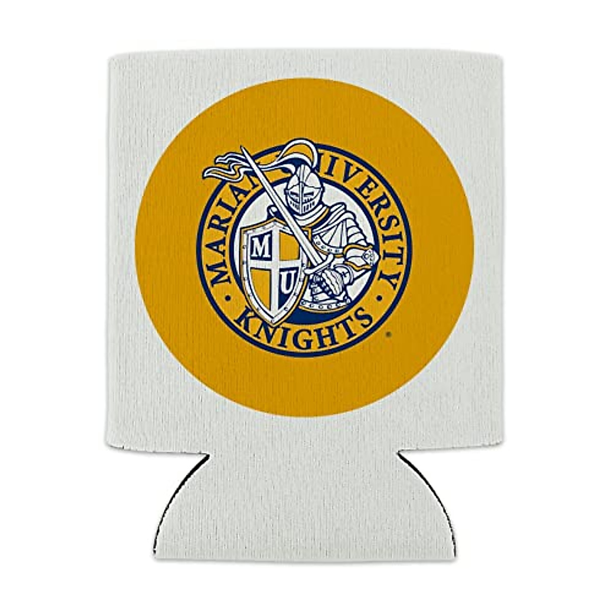 Marian University Secondary Logo Can Cooler - Drink Sleeve Hugger Collapsible Insulator - Beverage Insulated Holder