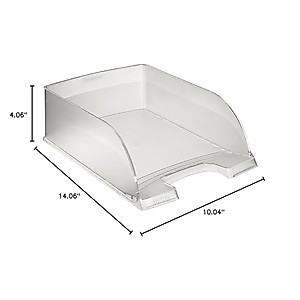 Leitz A4 Letter Tray, Jumbo, Clear, Plus Range, 52330003