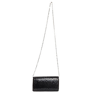 Jessica McClintock womens metal evening handbags, Black, One Size US