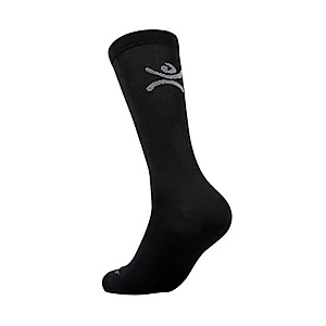 Terramar Standard Thermasilk Mid Calf Sock, Black, Large