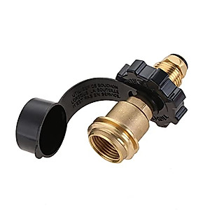 Mtsooning Propane Refill Adapter, 1Lb POL to QCC1 / Type1 Gas Bottle Cylinder Hose Regulator Valve Propane Tank Connector