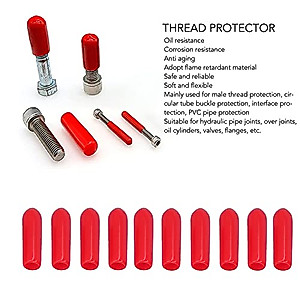 Thread, Flexible Wide Application Oil Proof Flame Retardant Screw End Cap 200 Pcs Resistance for Flanges(3mm/0.12in)