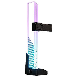 Cooler Master MasterAccessory ARGB GPU Support Bracket, Edge-Lit ARGB Tempered Glass, Universal GPU Bracket, Multiple Orientations (MCA-U000R-GSBTG-00)