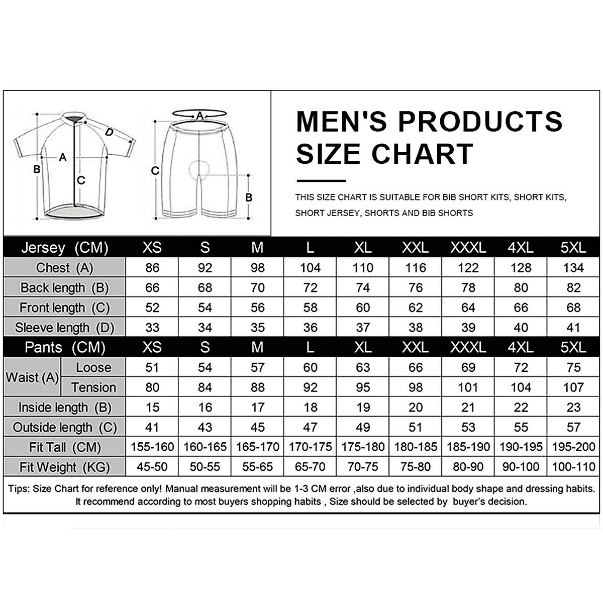 Cicix Cycling Jersey Men Short Sleeves Biking Jerseys Bicycle Jacket Clothing V1 (Q, 4XL)