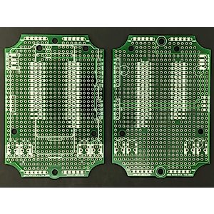 qBox DIY IOT Enclosure Kit (Two SMAs), IOT Enclosure for Arduino MKR Feather ESP32 Cellular LoRa WiFi Board, Waterproof IP65 Enclosure with Glands, prototyping PCB and Two SMA connectors