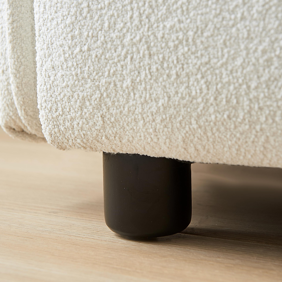 120'' Teddy Fabric Sofa, Modern Modular Sectional Couch, Button Tufted Seat Cushion for Living Room, Apartment & Office.(Beige)