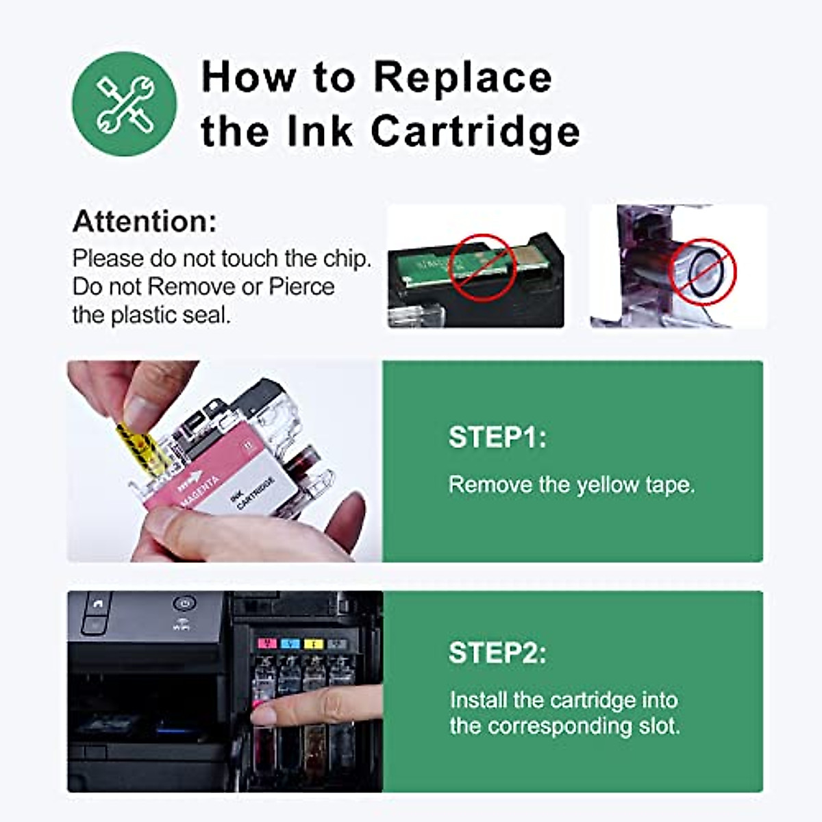 ZIPRINT LC3011 Compatible Ink Cartridge Replacement for Brother LC3011 LC-3011 LC3013 Ink Cartridge use with Brother MFC-J497DW MFC-J895DW MFC-J491DW MFC-J690DW (Black, Cyan, Magenta, Yellow, 8-Pack)