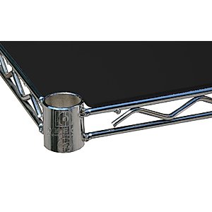 4 Pack of 21 Deep x 72" Wide Black Shelf Liner