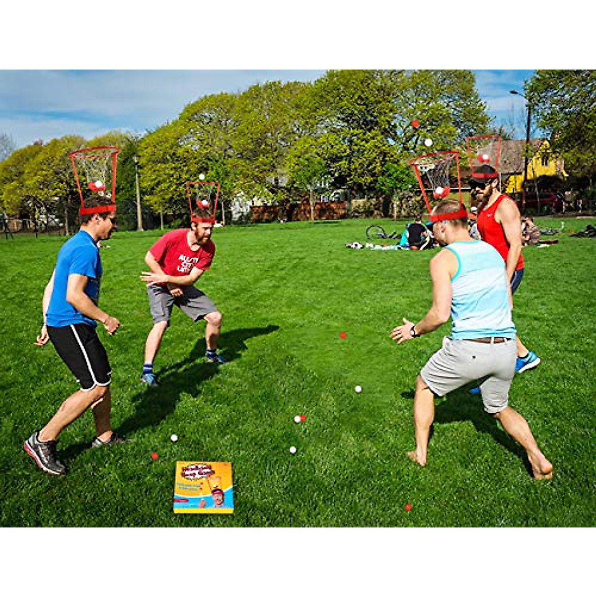 90shine Christmas Gag Gifts Headband Hoop Ball Game White Elephant Exchange Party Xmas Holiday Fun Carnival Activities