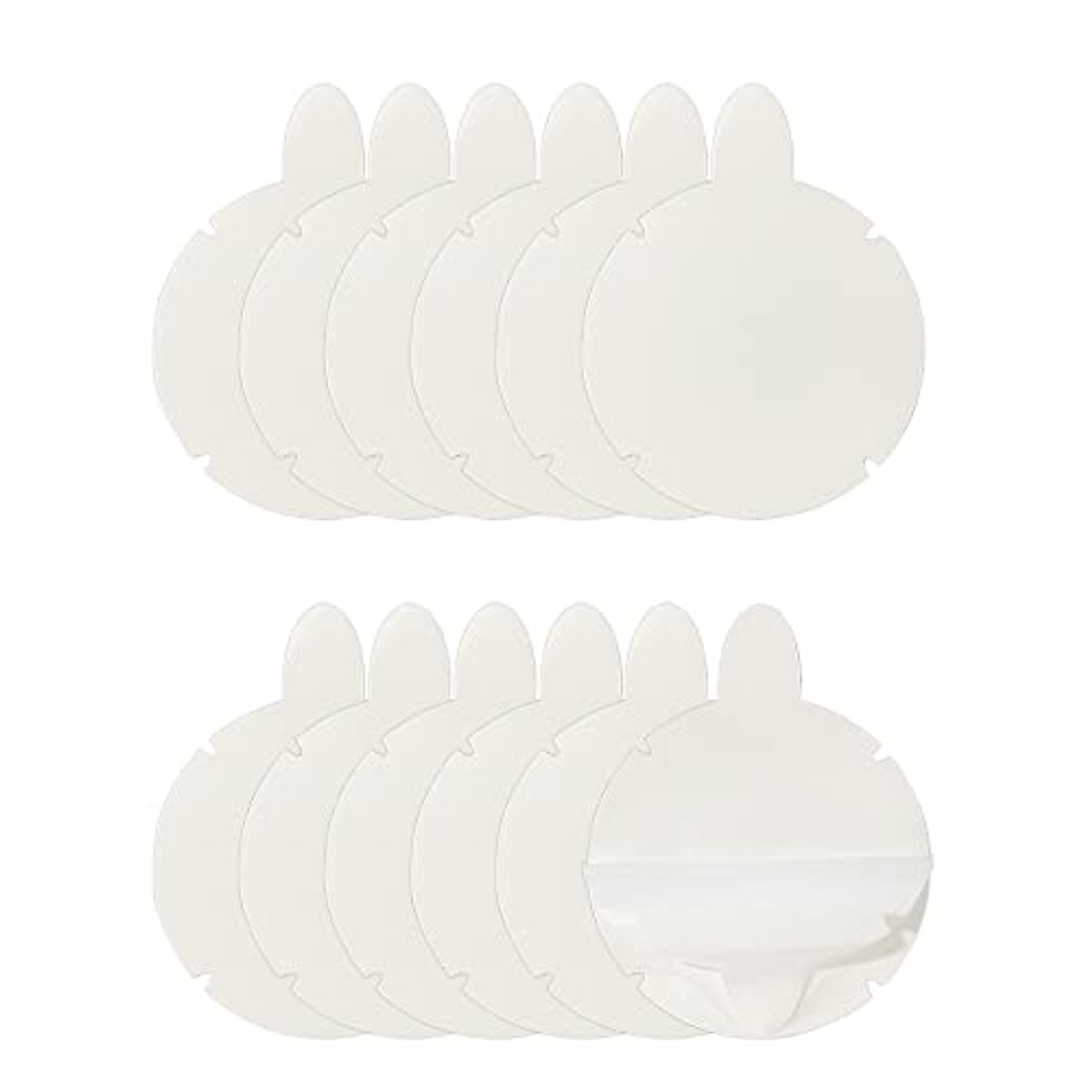 12 Pcs Refill Glue Boards Replacement Sticky Pads Compatible with Fvoai, Toloco, and MiUONG Zap T3 Pro Indoor Insect Fly Mosquito Trap Bug Catcher Mosqusito Lamp