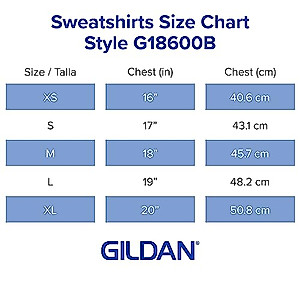 Gildan Youth Full Zip Hoodie Sweatshirt, Style G18600B, Black, Small