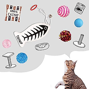 Highland Farms Select Cat Toys Variety Pack for Kitty 20 Pieces & Pet Gifts for Christmas
