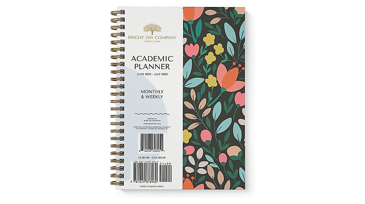 Bright Day Academic Planner 2022-2023 - Stay Organized