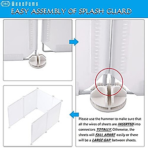 MEEXPAWS Cat Litter Box Enclosure Splash Guard Extra Large 27×20 in with Cat Litter Mat Easy Clean (White)