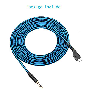 Aimuli Replacement Audio Cable for SteelSeries Arctis 3, Arctis Pro Wireless, Arctis 5, Arctis 7, Arctis Pro Gaming Headset 2m/6.5 Feet(Blue)