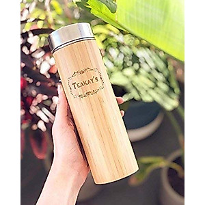 Teakays bamboo tumbler with tea infuser