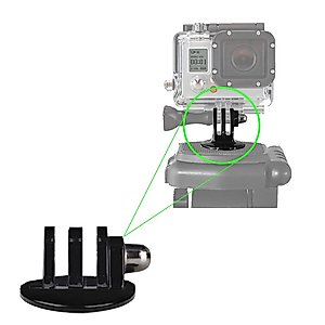 72" Pro Camera Monopod with Quick Release for GoPro HERO1, HERO2, HERO3, HERO3+, HERO4, HERO4 Session, HERO5 Cameras + Tripod Mount + eCostConnection Microfiber Cloth