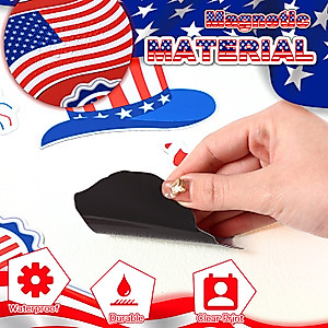 12 Pieces Patriotic Magnets Flag Day Magnets Memorial Day Decoration American Flag Car Refrigerator Magnets Medal Shield Magnets Statue of Liberty Magnet for 4th of July Independence Day Home Decor