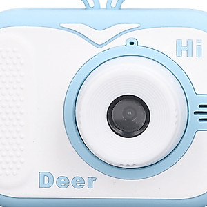 20MP Kid Camera, 2 Inch Color Display Timer Video 1080P USB Digital Camera with Card Reader for School (Blue+White)