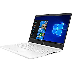 HP 14" HD Slim and Light Laptop, Intel Celeron N4020 Processor, 4GB RAM, 64GB eMMC, Webcam, HDMI, Windows 10 S, 1 Year Office 365 /IFT Accessories (Google Classroom or Zoom Compatible) White