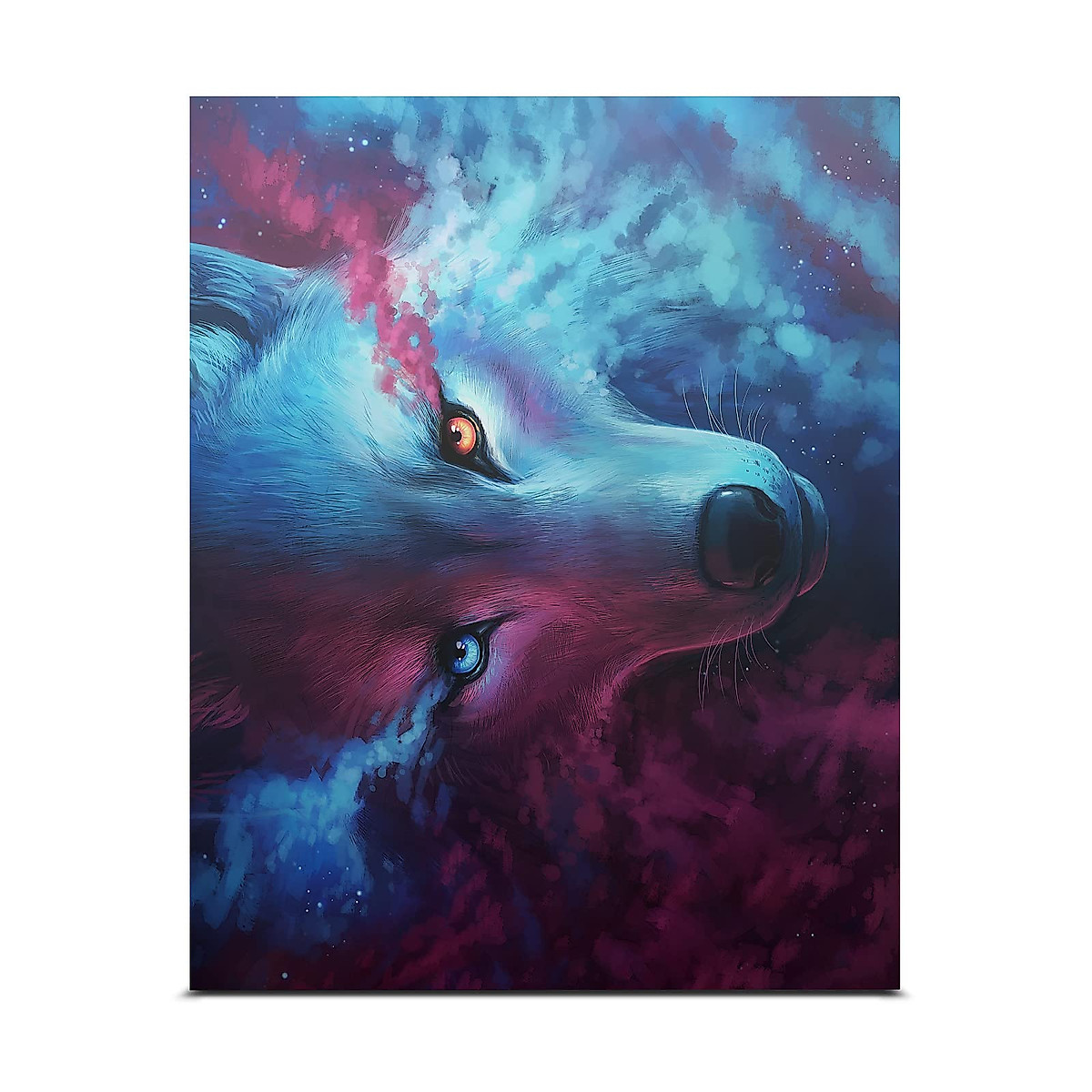 Head Case Designs Officially Licensed Jonas "JoJoesArt" Jödicke Wolf Galaxy Art Mix Vinyl Sticker Gaming Skin Case Cover Compatible With Xbox One X Console and Controller Bundle