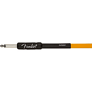 Fender 0990810113 Professional Series Glow in the Dark Orange Instrument Cable - 10 Feet