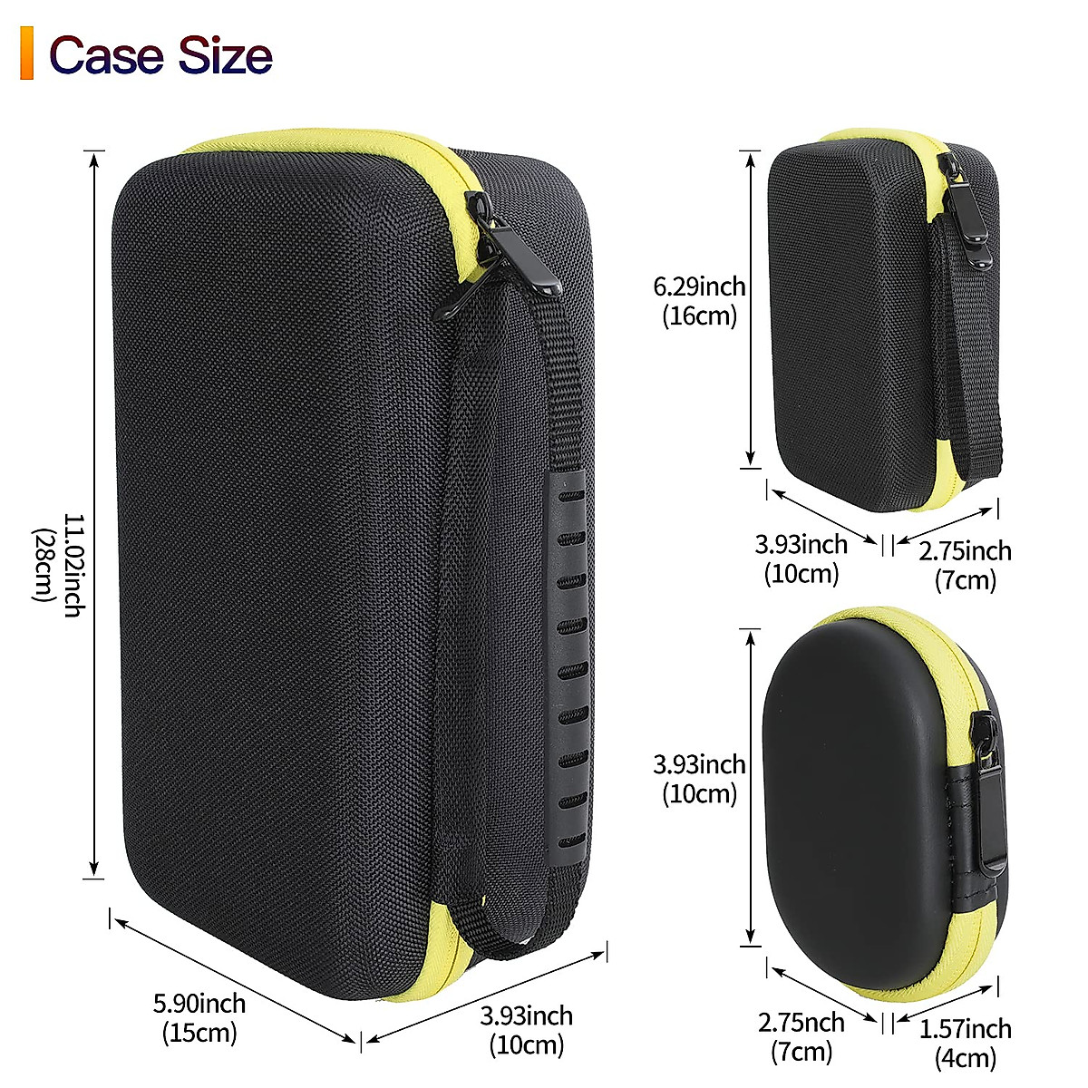 AIKANG 3 Pcs Hard Case,Case for DEWALT 20V Max XR Cordless Router, Brushless(DCW600B),Portable Carrying Storage Bag for Router Bits, Case Only