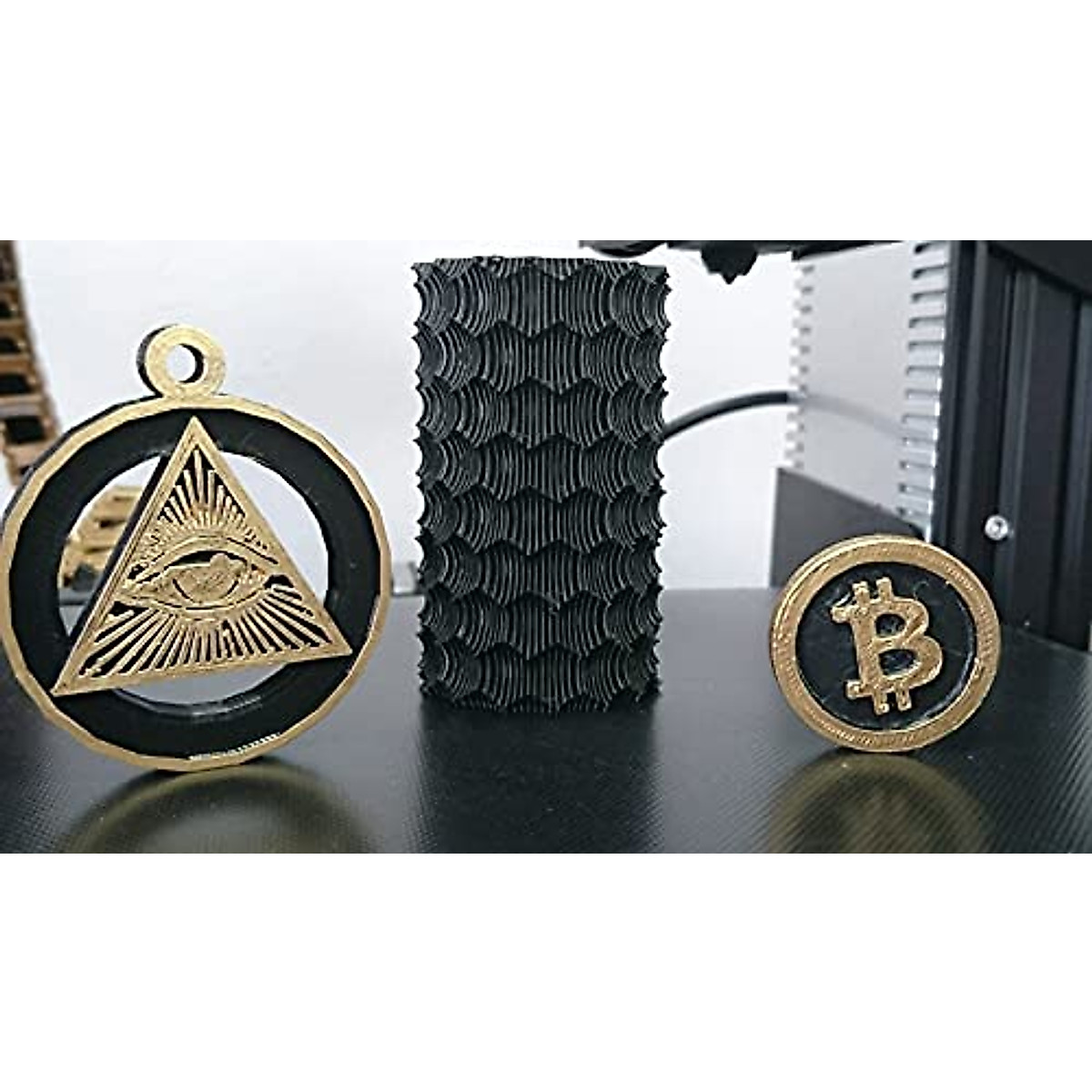 JAREES PLA Plus(PLA+) 3D Printer Filament,Higher Toughness PLA Pro Printing Filament 1.75mm 1kg Spool (2.2lbs), Dimensional Accuracy +/- 0.02 mm,Black