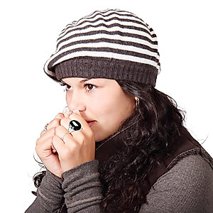 DALEGEM Natural Black Obsidian Onyx Agate Crystal Stone Ring for Women,S925 Sterling Silver Real Genuine Quartz Gemstone Turkey Ring Jewelry (Stone_D, 6)