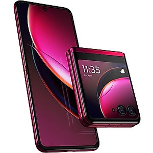 Motorola RAZR 40 Ultra 5G Dual 512GB 12GB RAM Unlocked (GSM Only | No CDMA - not Compatible with Verizon/Sprint) China Version, Foldable Smartphone – Viva Magenta