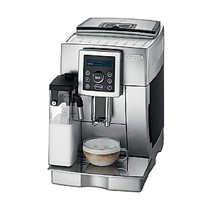 DeLonghi Compact Automatic Cappuccino, Latte and Espresso Machine, Silver