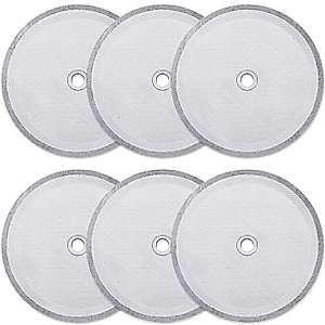 6 Pieces French Press Replacement Filters Mesh Filters Replacement 4 Inch Stainless Steel French Press Replacement Screen for 1000 ml, 34 Oz, 8 Cup French Press Coffee Makers and Tea Machines