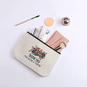kdxpbpz Golden Inspired Makeup Bag Golden TV Show Fans Gifts for Women Travel Toiletry Makeup Organizer Zipper Pouch Birthday Gift for Friend BFF Girls Thank You for Being A Friend