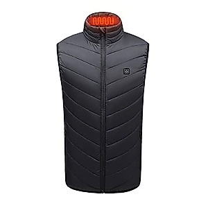 DASAYO Men Women Heating Vest Plus Size Winter Outdoor Warm Clothing Dual Control 2 Rechargeable Coat Lightweight Warm Jacket