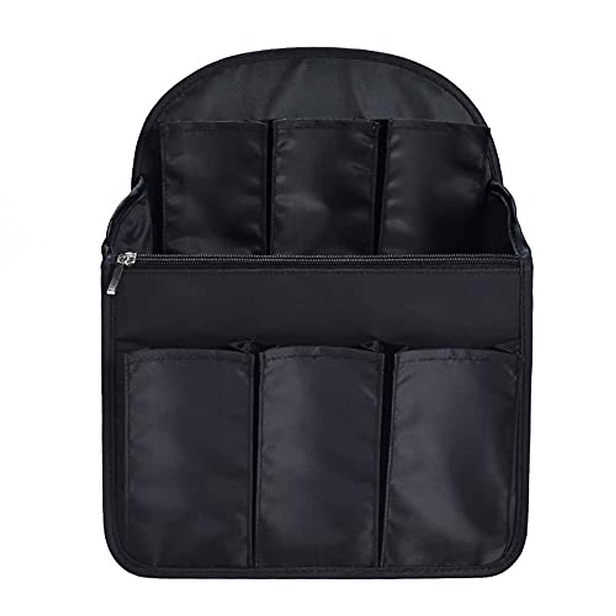 HOYOFO Backpack Organizer Insert Big Bag Divider for Rucksack Purse Lightweight Nylon Shoulder Bag Organiser Insert, Black(Large)