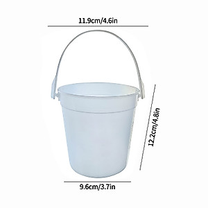 Mandurs Plastic Cocktail Buckets for Drinks, 32oz Reusable Ice Bucket Smoothie Bucket for Parties Cocktail Bar Beer, 1Liter Large Ice Buckets for Parties, Anything but a Cup Party Ideas (10 PCS)