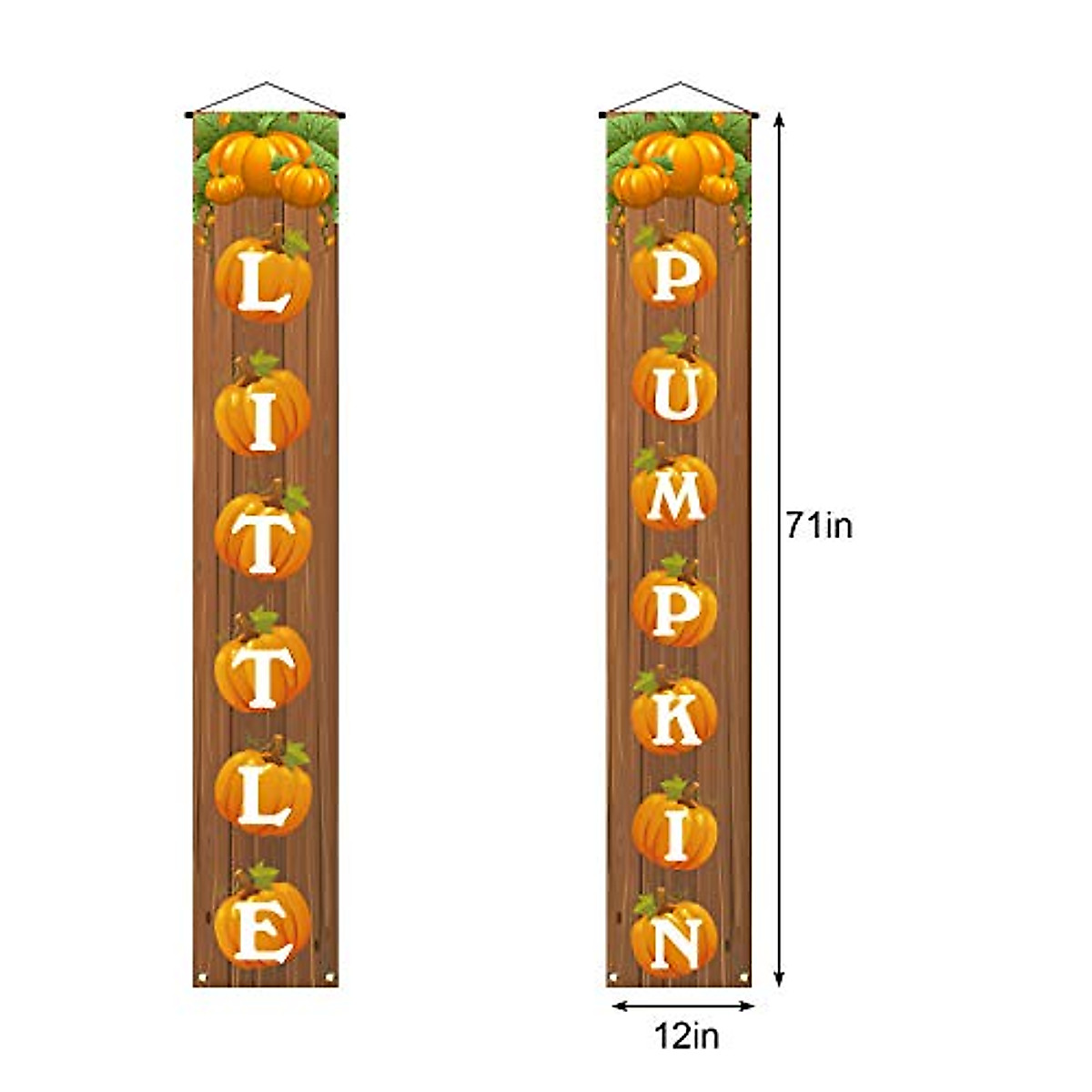 Welcome Little Pumpkin Banner,Rustic Fall Autumn Pumpkin Baby Shower&Birthday Party&Gender Reveal Decoration Backdrop for Home Farmhouse