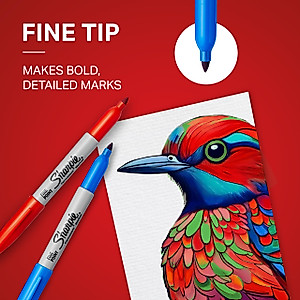 SHARPIE Permanent Markers | Fine Point | Black | 2 Count