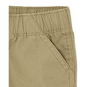 The Children's Place Baby Boys And Toddler Boys Pull on Cargo Shorts,Black/Flax/Storm 3 Pack,3T
