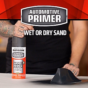 Rust-Oleum 249418 Automotive Sandable Primer Spray Paint, 12 Ounce, Black, 12 Fl Oz