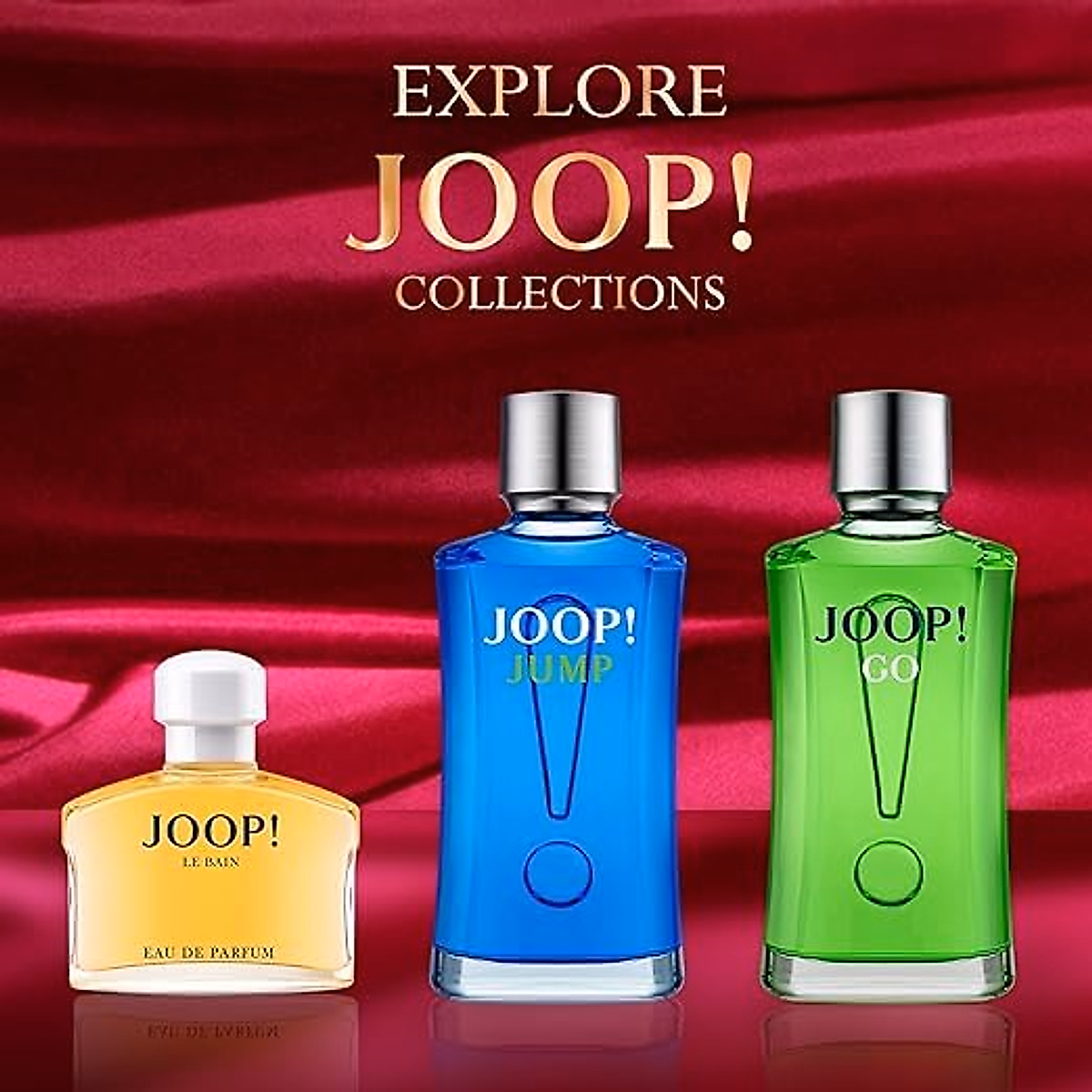 Joop! GO Eau de Toilette – Woody Men's Cologne – With Notes of Rhubarb, Cypress, Musk, & Geranium – Luxury Perfumes for Men – Long Lasting Fragrance