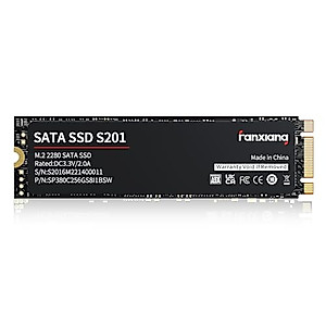 fanxiang S201 512GB M.2 SSD 2280 SATA III 6Gb/s Internal Solid State Drive, SLC Cache for Speed Boost, Read Speed up to 550MB/sec, Compatible with Laptop and PC Desktops(Black)