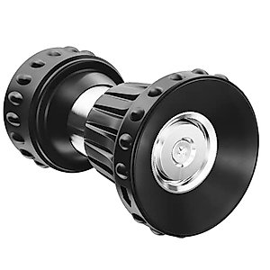 HOSUN Fire Hose Nozzle for Garden Hose, Heavy Duty Fireman Style Garden Hose Nozzles, Leak Proof & Adjustable Water Nozzle High Pressure, Best for Watering Plant & Lawn, Washing Car & Pet (Black)