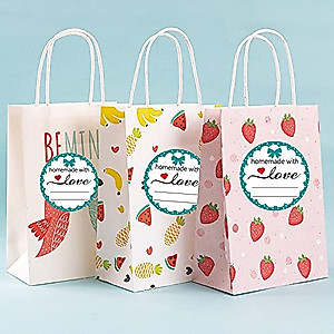 Homemade with Love Stickers with Lines,2 Inch Canning Labels for Jar,Storage Bins,Baking Packaging Seals for Handmade Goods,504 Pcs Per Pack