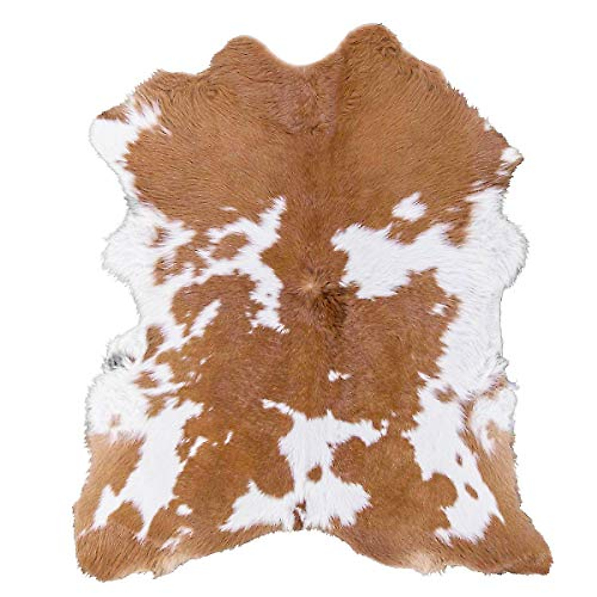rodeo Cream Caramel Hairy Cowhide Calf Skin Approx 2x3-3x3 ft Small Area Decoration/ Coverage
