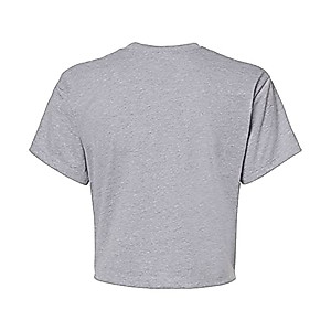 Instant Message - Do The Sexy Dexy - Juniors Cropped Cotton Blend T-Shirt - Size X-Large Heather Grey