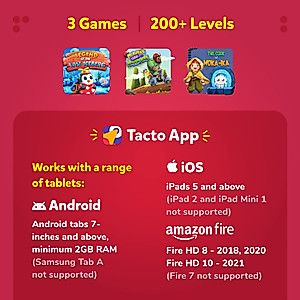 PlayShifu Interactive STEM Toys - Tacto Coding (Kit + App) | Visual Coding Games for Kids | Preschool Educational Toys | Early Programming | 4-10 Year Olds Birthday Gifts (Tablet Not Included)