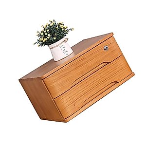 Solid Wood Storage Box - Desktop File Cabinet - Desktop Organizer, Drawer Type Multi Layer A4 Flat File Cabinet, Desktop Storage Box With Lockable Drawers, 1/2/3/4 Floors Flat File Cabinet ( Color : A