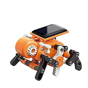 Thames & Kosmos SolarBots: 8-in-1 Solar Robot STEM Experiment Kit | Build 8 Cool Solar-Powered Robots in Minutes | No Batteries Required | Learn About Solar Energy & Technology | Solar Panel Included