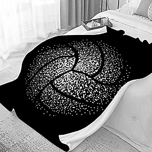 Volleyball Throw Blanket - ​Super Soft Flannel Fleece Blanket for Gifts,Bedding Quilt Home Decor for Couch Sofa Bed All Season 40x30 Inches for Pets